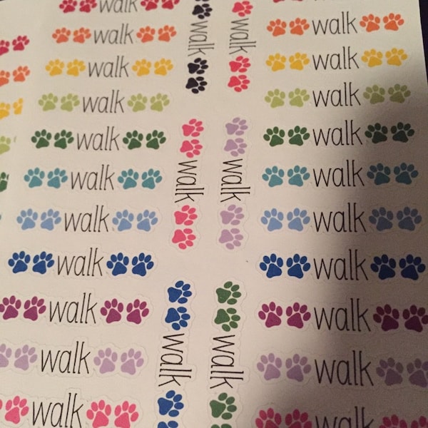 Dog Walking Planner Stickers - Dog Planner Stickers - Pet Stickers ...