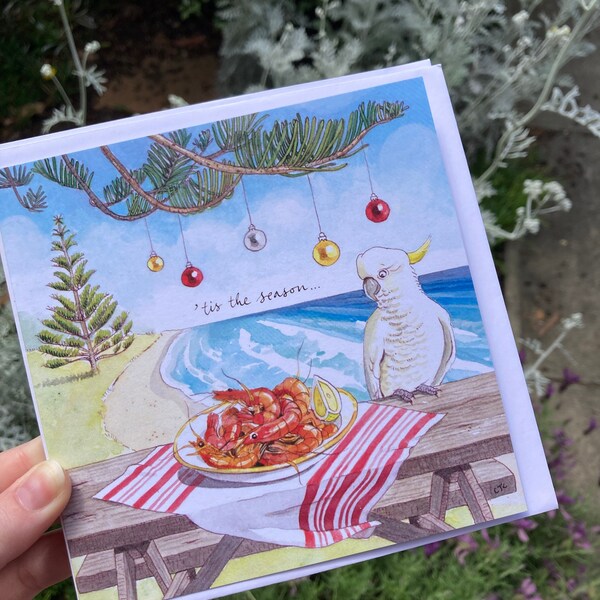 Australian Christmas Card, Australian Animals, Hand Illustrated ...
