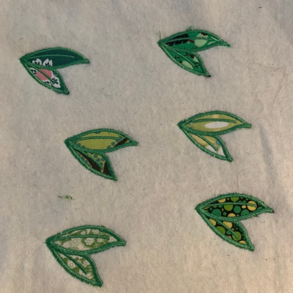 Leaves - Applique - Machine Embroidery Design - 11 Sizes - Etsy