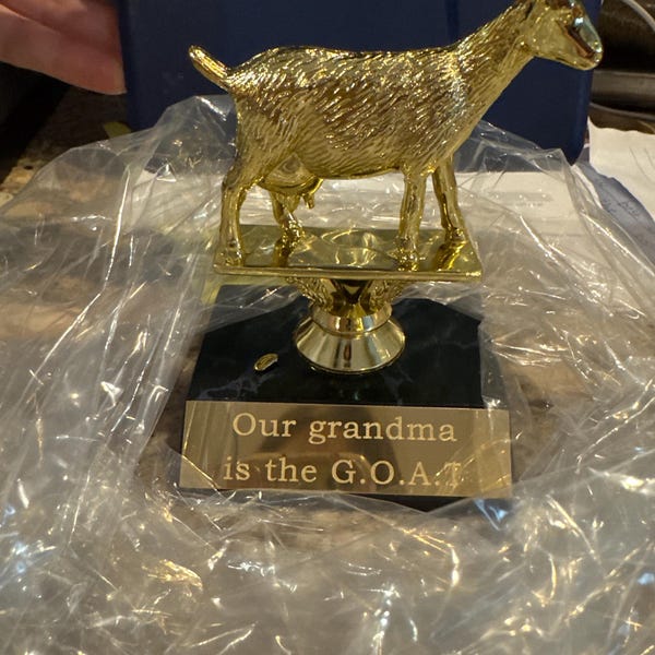 Goat Award Trophy. Greatest of All Time, G.O.A.T. Free Engraving. - Etsy