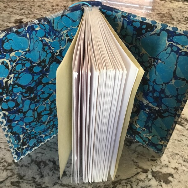 30 Different Sheets of Hand Marbled Paper 13.5x49cm 5.3x19.3in for ...