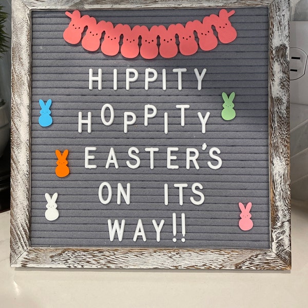 Happy Easter Letter Board Icons - 3D Printed Easter Decor - Etsy