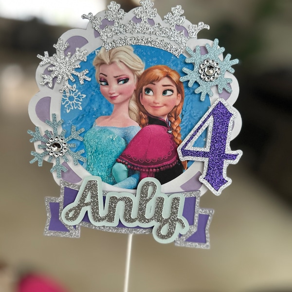 Frozen Cake Topper/frozen Birthday Party/frozen Party Decorations ...