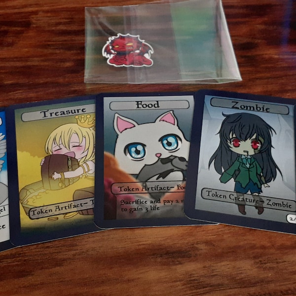 Chibi Mtg Pick Any 5 Creature Tokens, Emblems, or Lands- Super Adorable ...