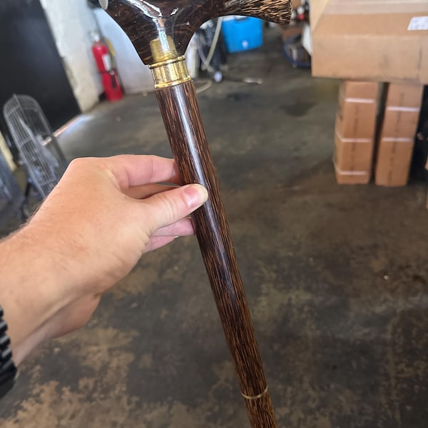 Wooden Cane Handmade | Epoxy Resin Walking Stick High Quality Solid ...