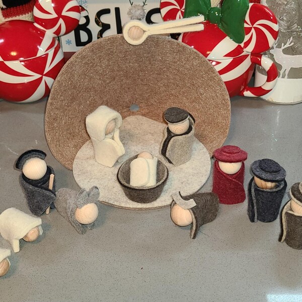 Felt Eyeglass Holder Stand, Nightstand Organizer for Men, Soft Round ...