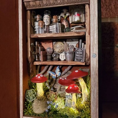 Spell Book Apothecary Potions Case Book Nook 4 Cover - Etsy