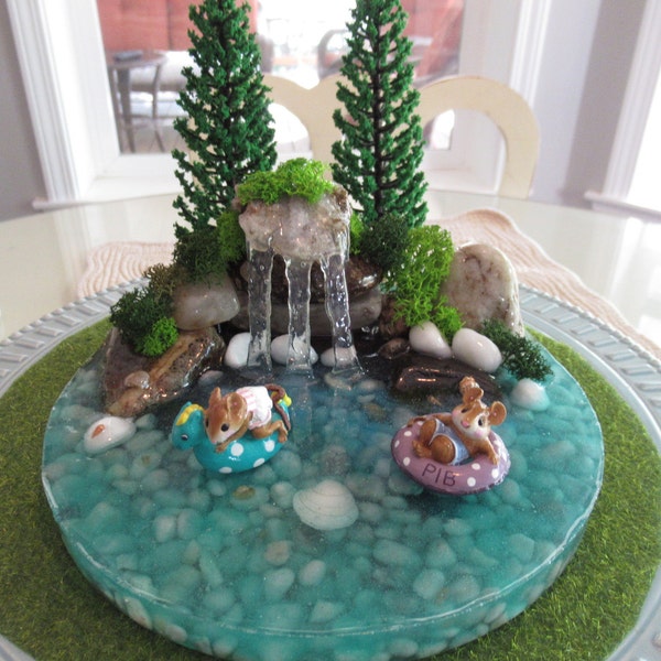 Tropical Seabed Beach Scene Glass Terrarium, Preserved Moss Terrarium ...
