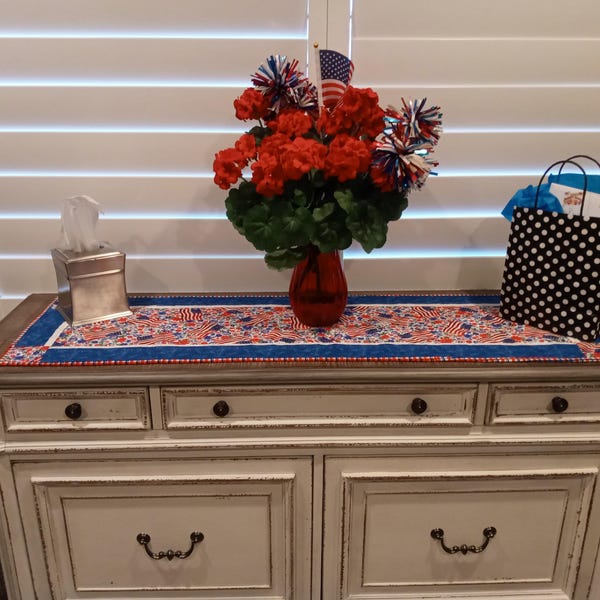 Yellow Easter Egg Quilted Table Runner, Small Easter Table Runner, 36 ...