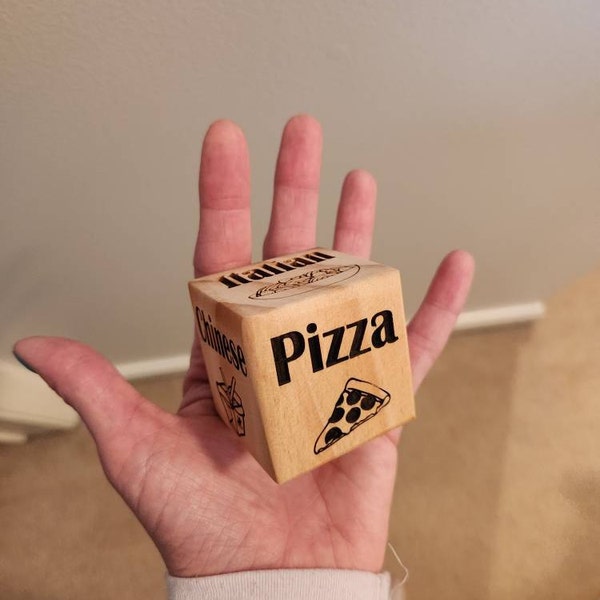 Dinner Dice - Custom Food Dice - Funny Gag Gift for Couples, Families ...