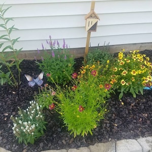 Candy Colors Butterfly Metal Garden Stake, Outdoor and Garden Art Decor ...