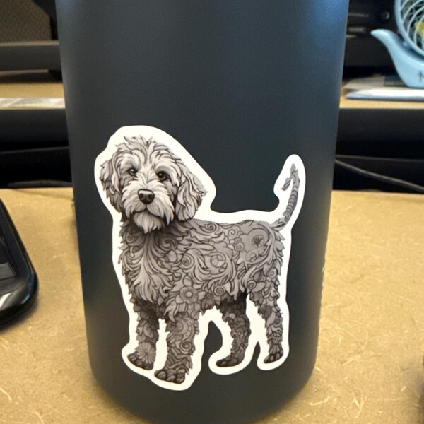 Goldendoodle Sticker, Golden Doodle Decal, Doodle Sticker, Waterproof ...