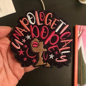 Covered Beauty Embroidered Iron on Patch. African American Women ...