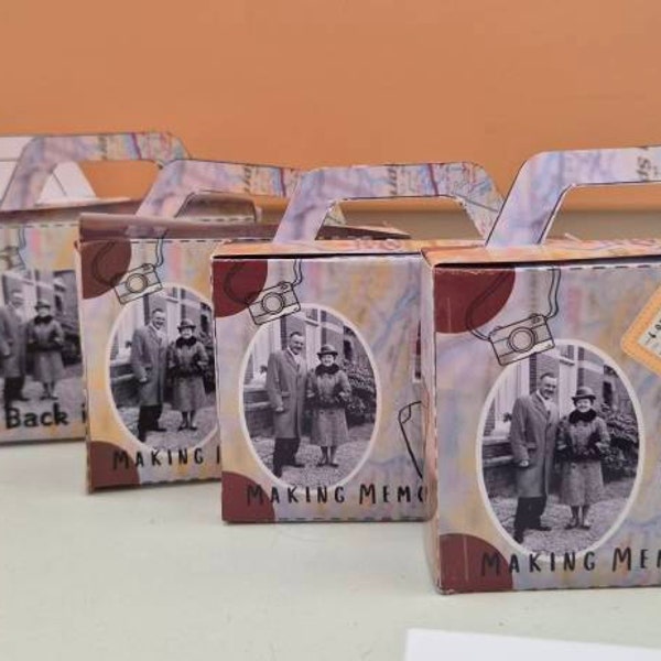 Briefcase Box, Box With Handle Template SVG, PDF, 8.5x11, A4, A3 Sheet ...