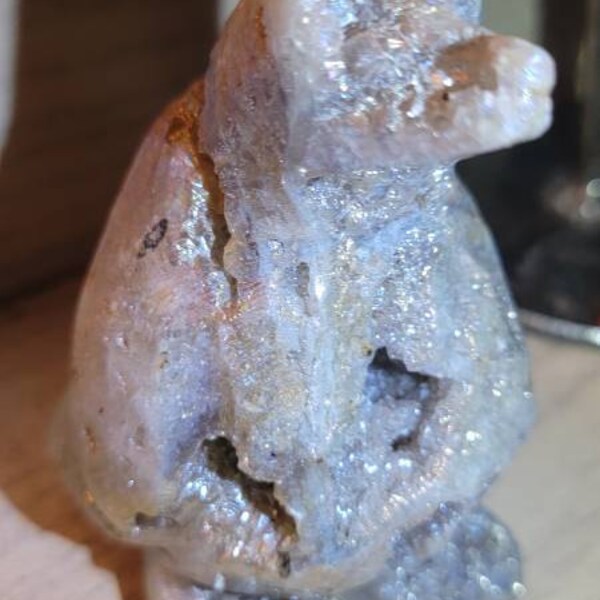 7" UV Reactive Volcano Agate Horse Carving - Etsy