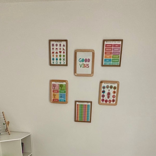 Set of 101 Educational Posters, Colourful Homeschool Learning Prints ...