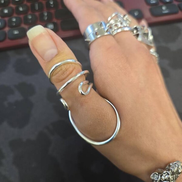 Lateral Deviation Arthritis Splint Ring, Handmade Adjustable Brass Ring ...