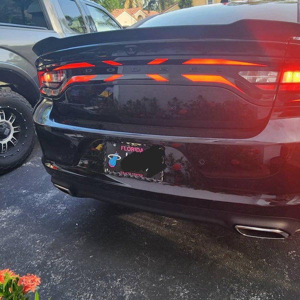 For 2014 - 2023 Durango Tail Light Race Race Track Precut Overlay Rear ...