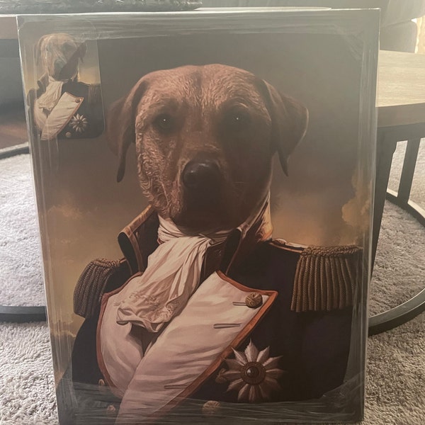 Custom Gentleman Dog Portrait, Dog Drink Wine Portrait, Gentleman Pet ...