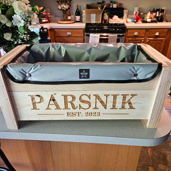 Refreshment Bar, Hostess Gift, Wood Ice Chest, Personalized Birthday ...