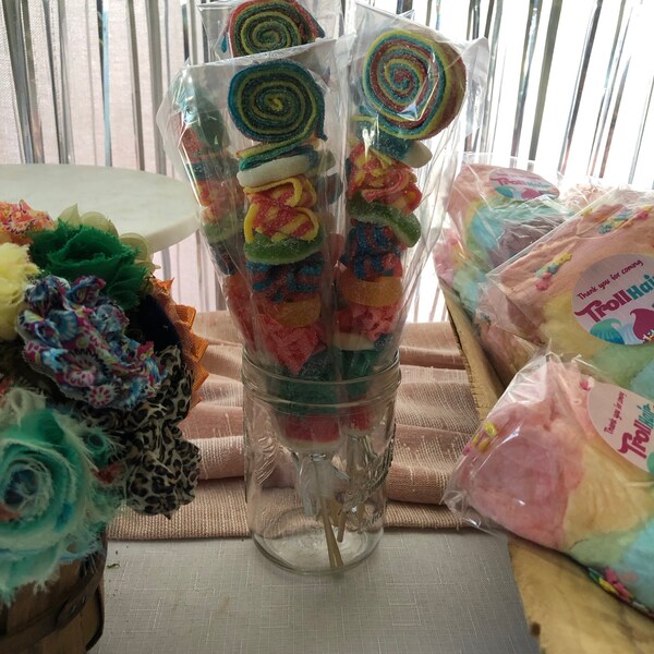 Easter Bunny Peeps Pastel Gummy Assorted Candy Kabob (12 Pieces ...