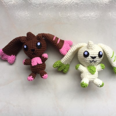 Terriermon Lopmon Amigurumi Crochet Pattern - Etsy