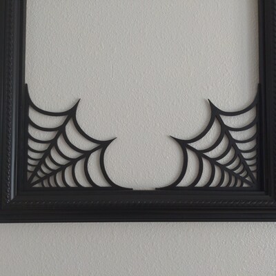 Spiders Web MDF Wall Art Window Decoration Craft Shape Halloween Party ...