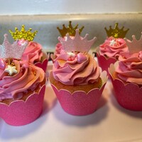 Rose Gold Glitter Cupcake Wrappers, Elegant Wedding Cupcakes - Etsy