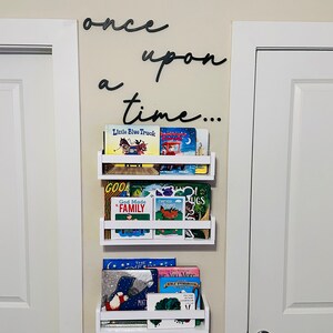 Once Upon a Time Cut Out, Nursery Wall Decor, Reading Wall, Fairytale ...