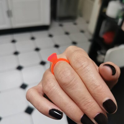 Diamond Ring Neon Jewel Neon Ring Minimalist Jewel - Etsy