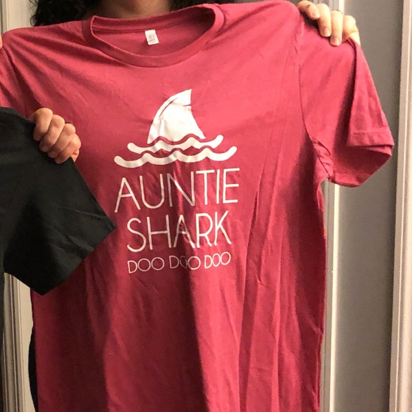 Auntie Shark Doo Doo Doo Shirt Aunt Shark Auntie Shark Cute Sister ...