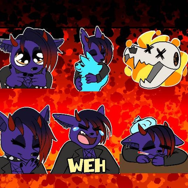 Twitch Emotes - Custom Furry Emotes for Discord / Twitch, Made-to-order ...