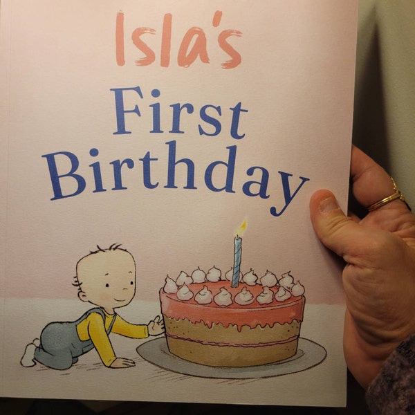 Personalized First Birthday Storybook With Name - Custom Keepsake Gift ...