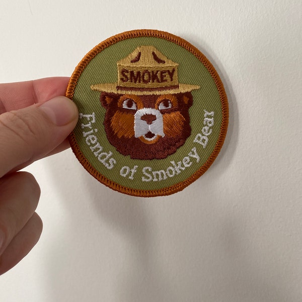 Official Friends of SMOKEY BEAR - Iron-on Embroidered USFS Patch ...