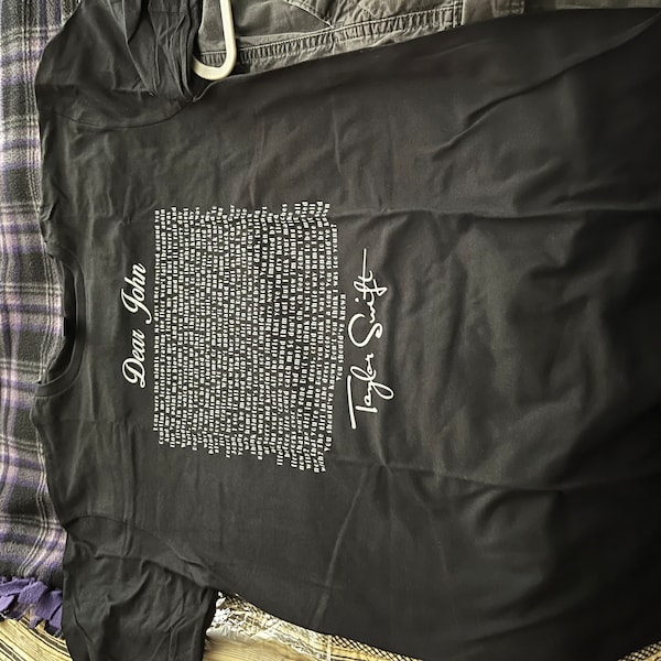 Custom Song Lyric Tshirt | High Quality Print | Personalized Song Lyric ...