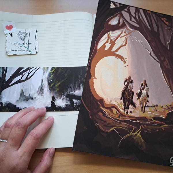 FINROD & BEREN Painting: Tolkien’s Middle Earth Inspired Fine Art Print ...