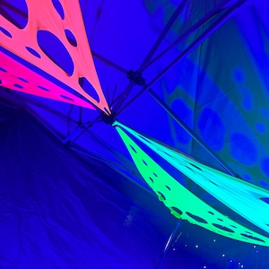 Uv Giant Complete Glow in the Dark Party Decoration Kit, Blacklight ...