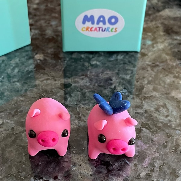 Miniature , Cute Little Polymer Clay Fimo - Figurine Kawaii Style ...