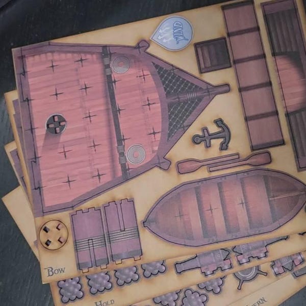 Giant Dnd Tavern Terrain Kit | 129pc Double Side Printed on 1/8" MDF ...