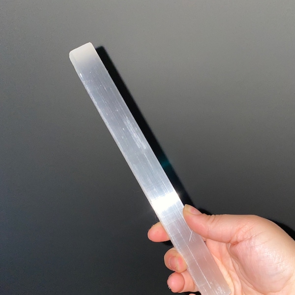 9 In. SELENITE Wand LARGE | Magic Fairy Wands | Crystal Healing ...