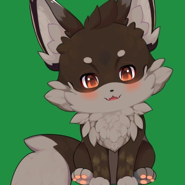 Customizable Live2d Vtuber | Anime Fox Model | Editable & Rigging ...