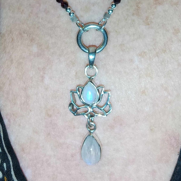 Faceted Iolite Pendant Compass Pendant 925 Sterling Silver Pendant ...