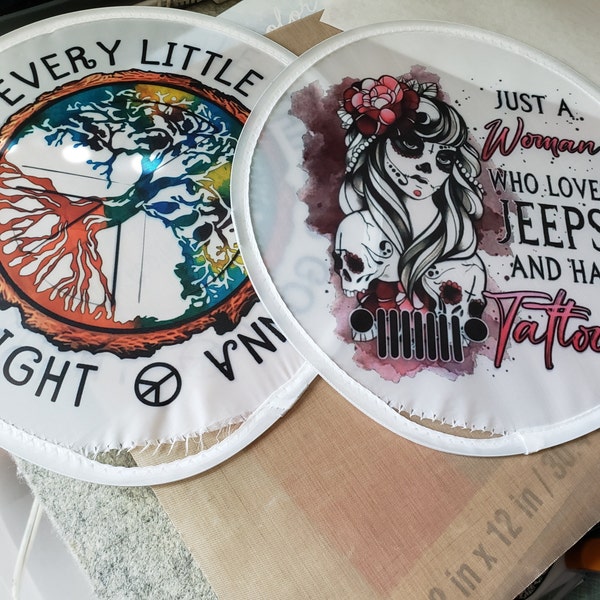 10x Sublimation Foldable Fan Blanks| Polyester Foldable Fan With Pouch ...