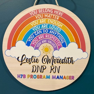Personalized Occupation Therapist Door Sign, Occupational Therapist ...