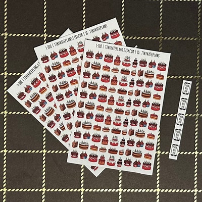 12 Sticky Note Planner Stickers, Notepad Planner Stickers, Blank Doodle ...