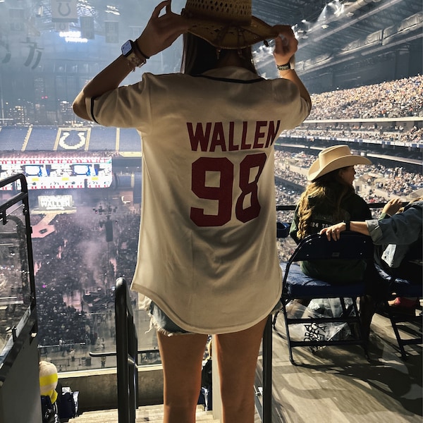 Morgan Wallen Jersey/ 98 Braves Jersey/morgan Wallen Outfit/ Morgan Wallen Baseball Jersey ...