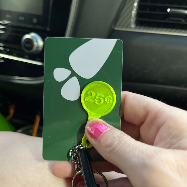 3D Printed Quarter Token Keeper for Shopping Carts - Free Shipping ...