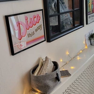 Disco Print Disco Slogan Disco Poster Disco This Way - Etsy
