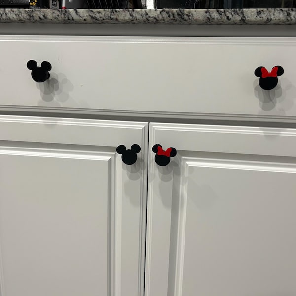 Mickey Mouse Knob | Disney Bathroom Handle | Disney Home Decor | Disney Kitchen Pull | Drawer ...
