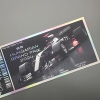 Personalised Grand Prix Ticket, Foil Voucher, Motor Car Racing Voucher ...